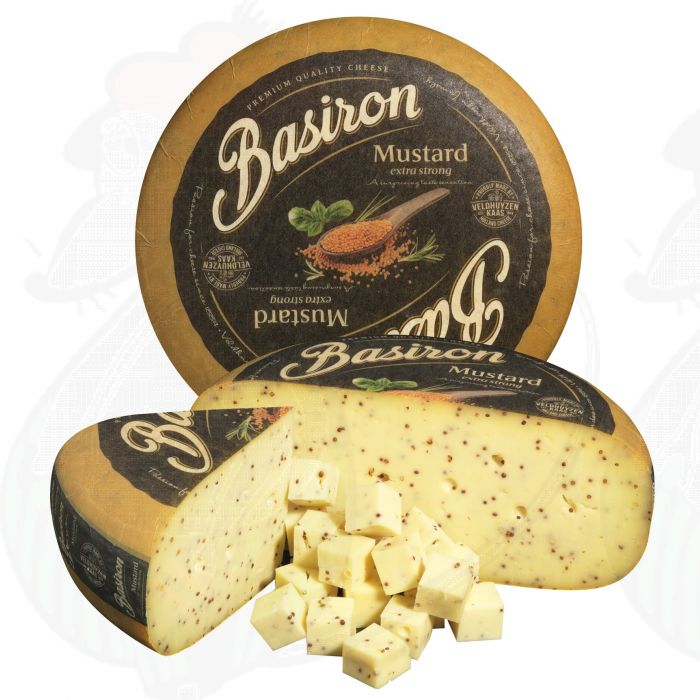 Basiron Mosterdkaas | Hele kaas 4,5 kilo | Online Kopen | GoudseKaasShop.nl